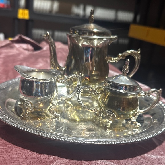 Godinger | Dining | Vtg Godinger Silver Art Elegant Silver Tea Set With ...